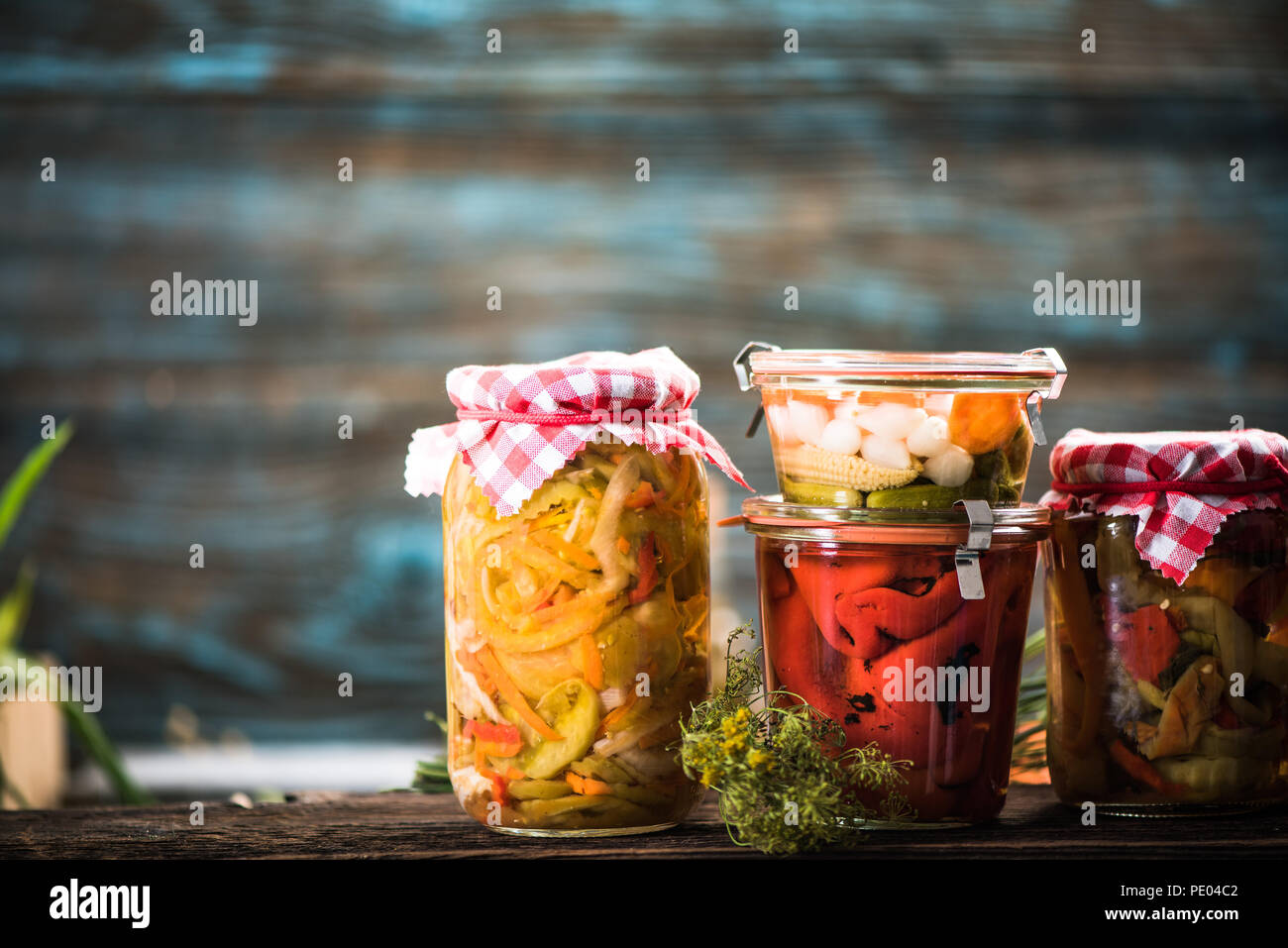Homemade pickled fermented vegetables hi-res stock photography and ...