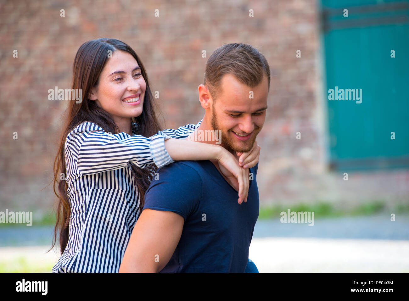 young couple having fun together Stock Photo - Alamy