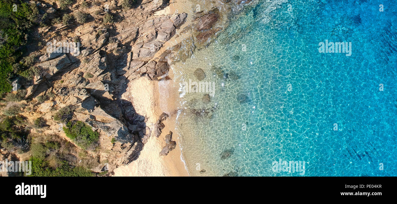 Aerial view at Nea Roda at Chalkidiki, Greece Stock Photo - Alamy