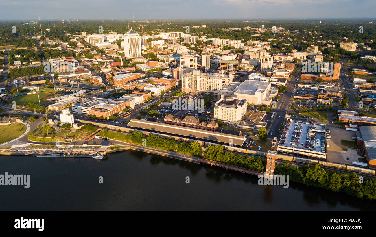 Montgomery Al Skyline At Night
