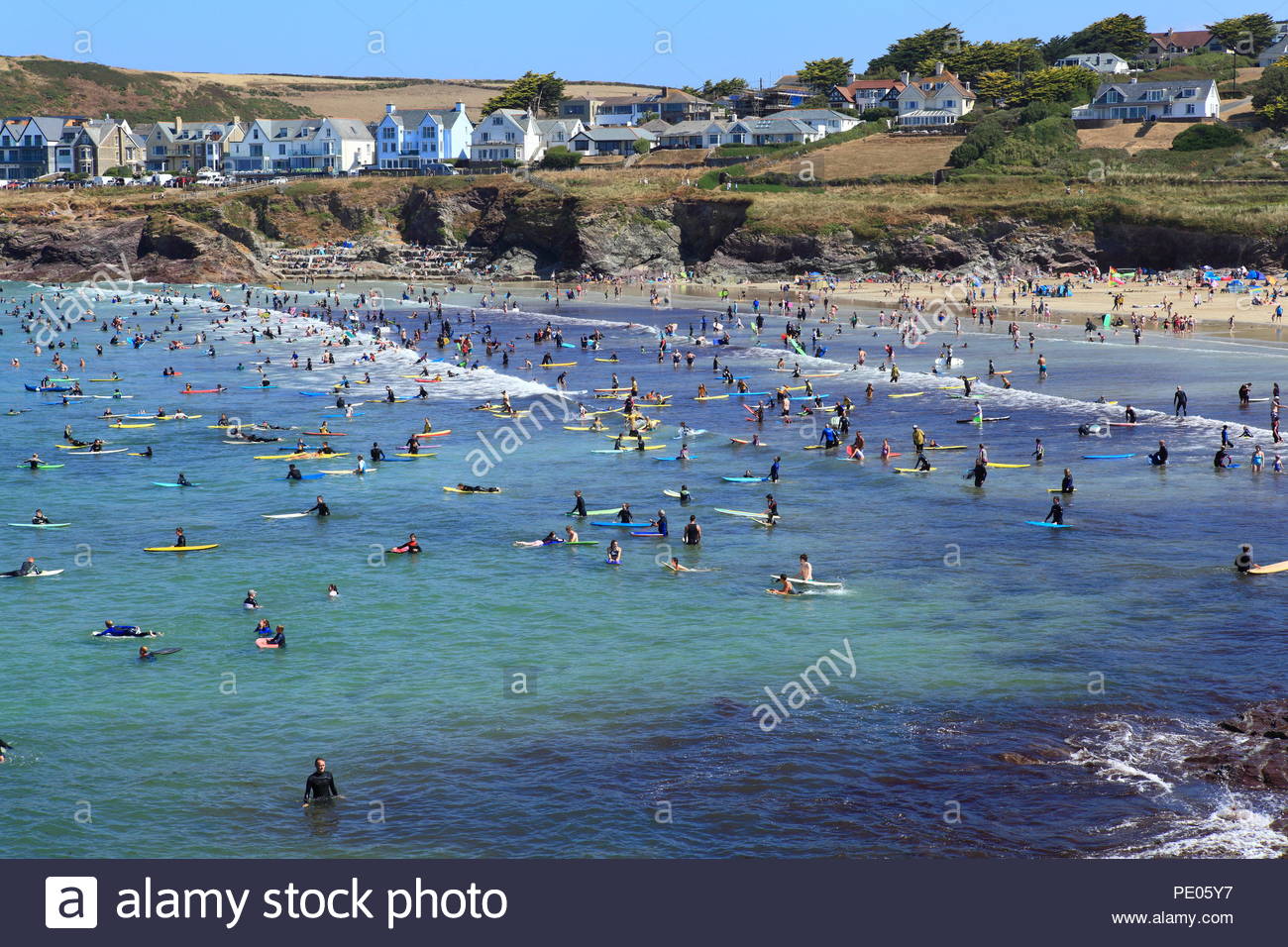 Polzeath Beach High Resolution Stock Photography and Images - Alamy