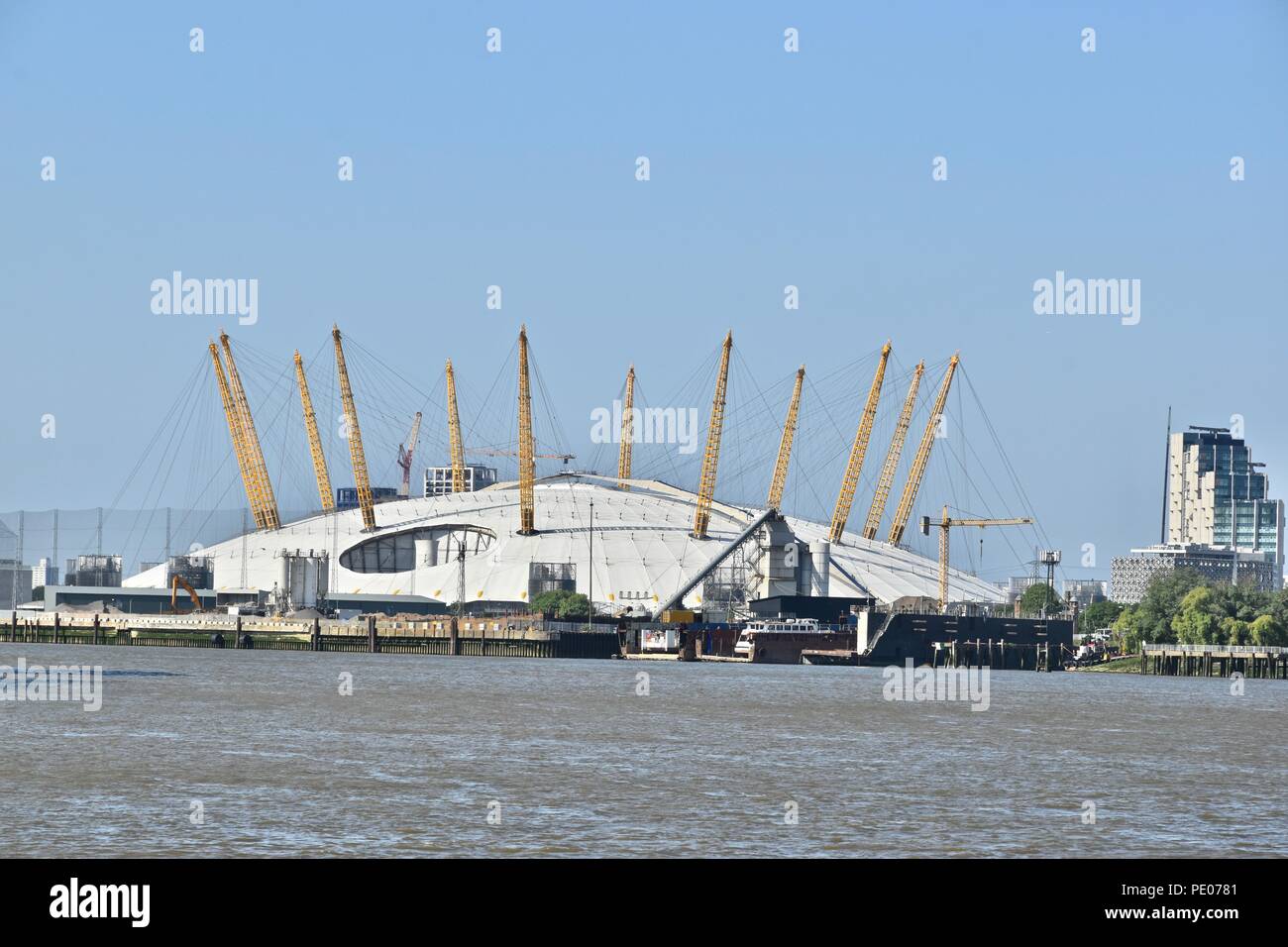 The O2 Millennium Dome Arena, North Greenwich, London, U.K Stock Photo ...