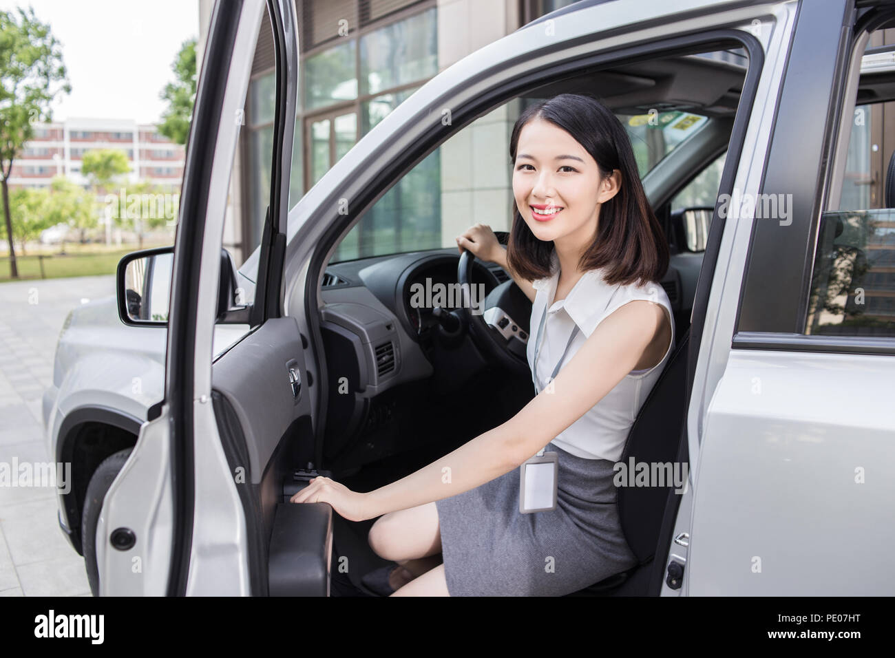 Getting off car business hi-res stock photography and images - Alamy