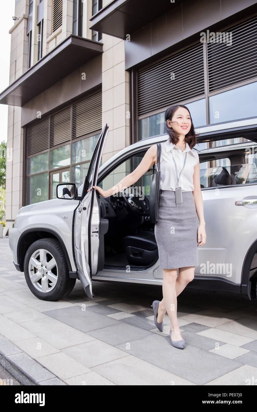 Getting off car business hi-res stock photography and images - Alamy