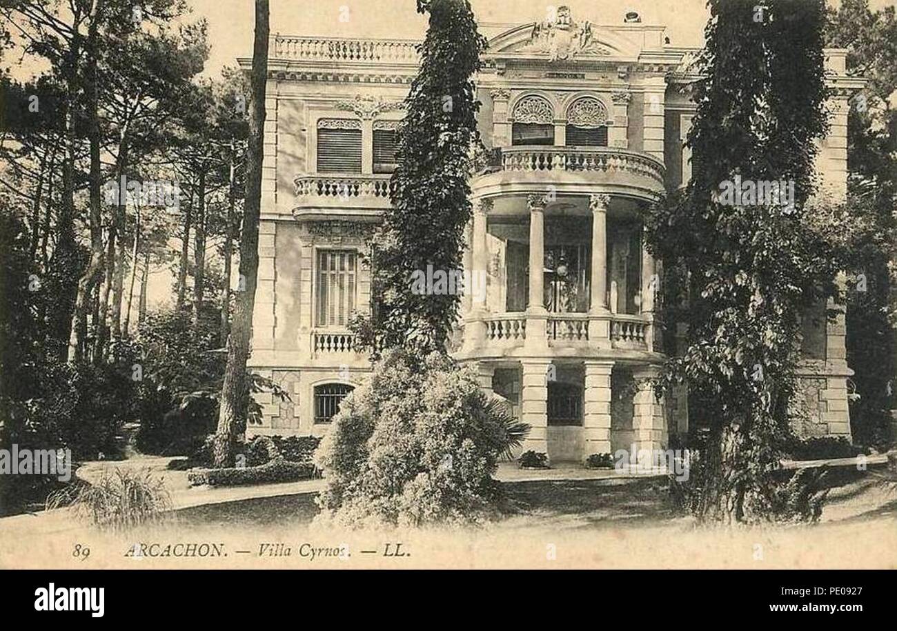 Arcachon - villa Cyrnos 1 Stock Photo - Alamy