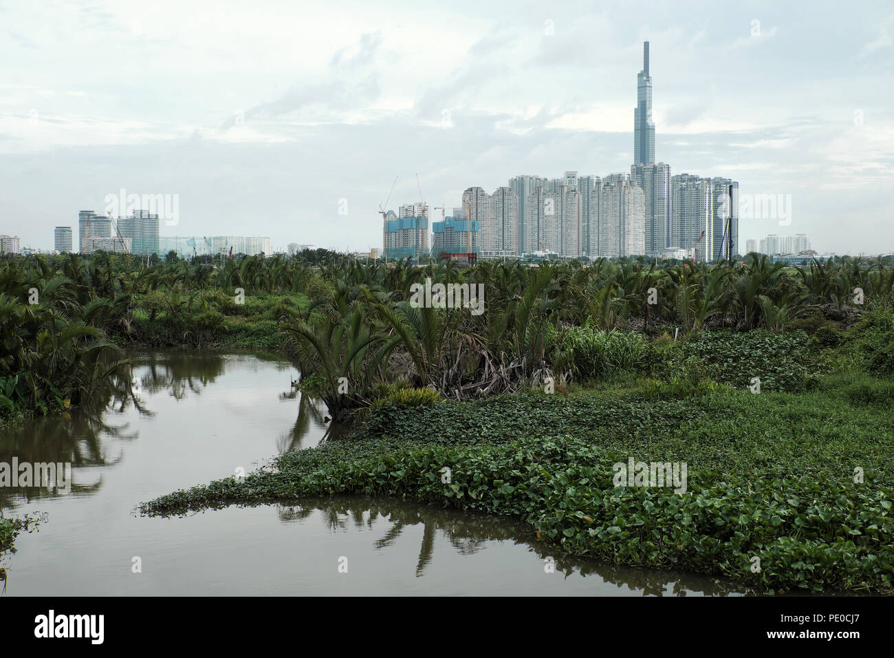 Landmark 81 view from district 2, a highest building at Ho Chi Minh ...