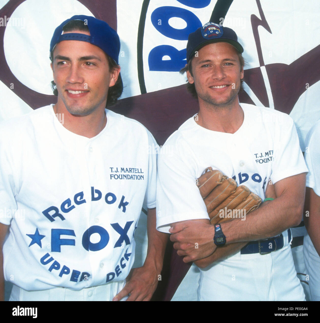 LOS ANGELES, CA - JUNE 14: (L-R) Actor Andrew Shue and actor Grant Show ...