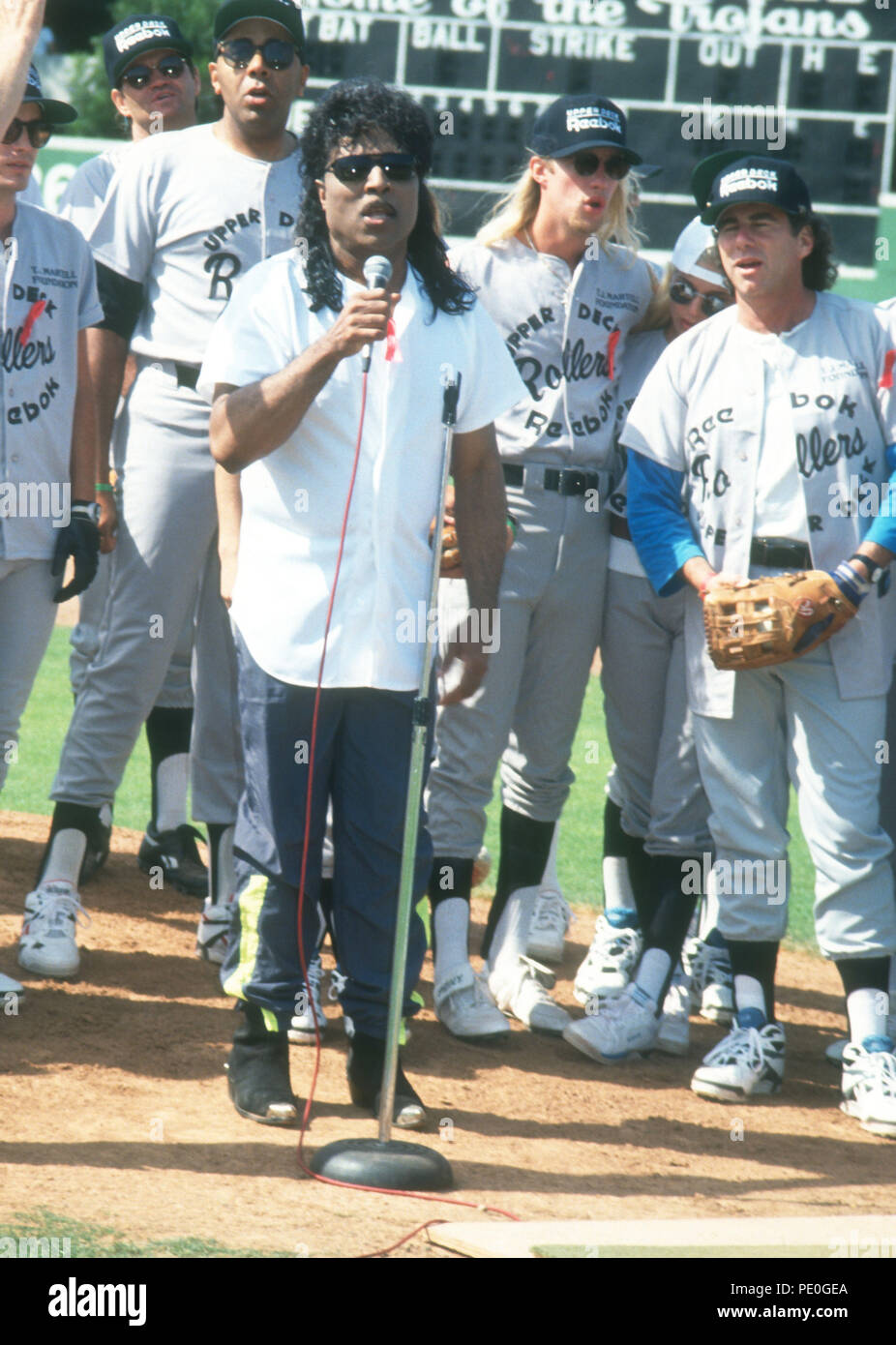 LOS ANGELES, CA - JUNE 14: Singer Little Richard and Jani Lane attend T ...