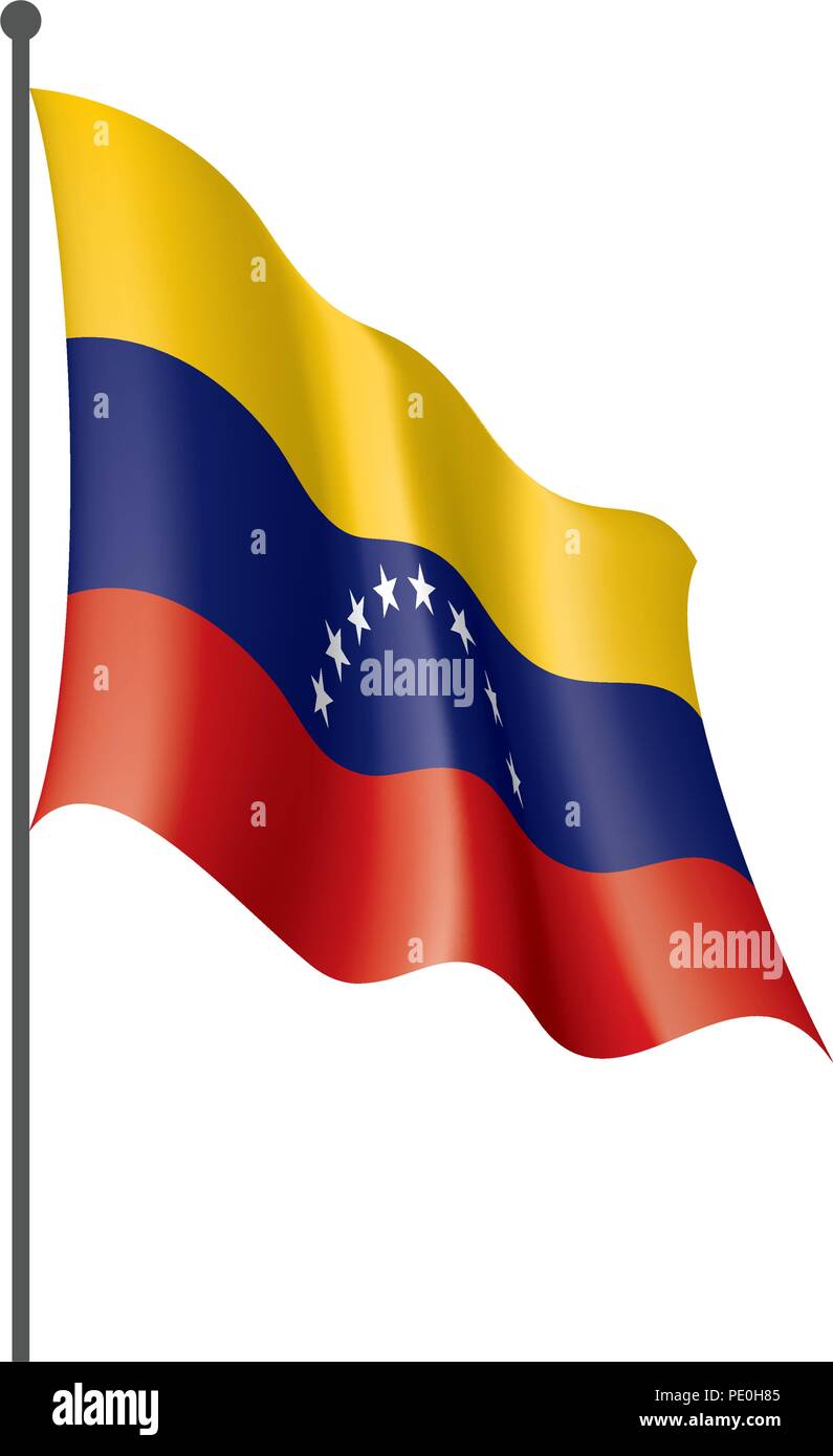 Venezuela flag, vector illustration on a white background Stock Vector ...