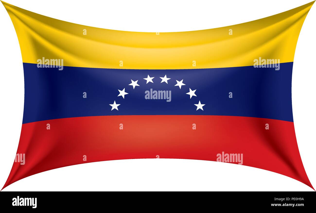 Venezuela flag, vector illustration on a white background Stock Vector ...