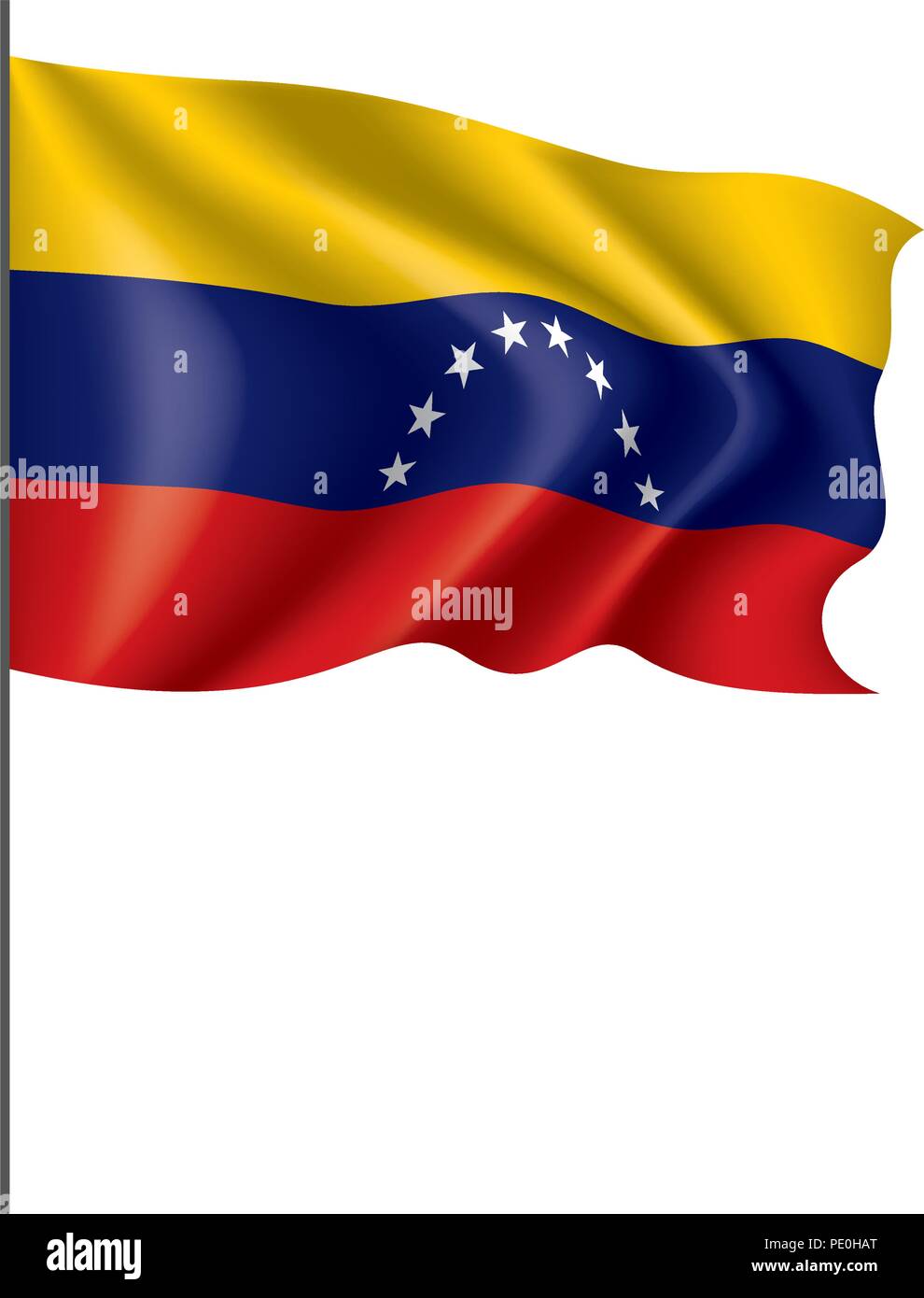 Venezuela flag, vector illustration on a white background Stock Vector ...