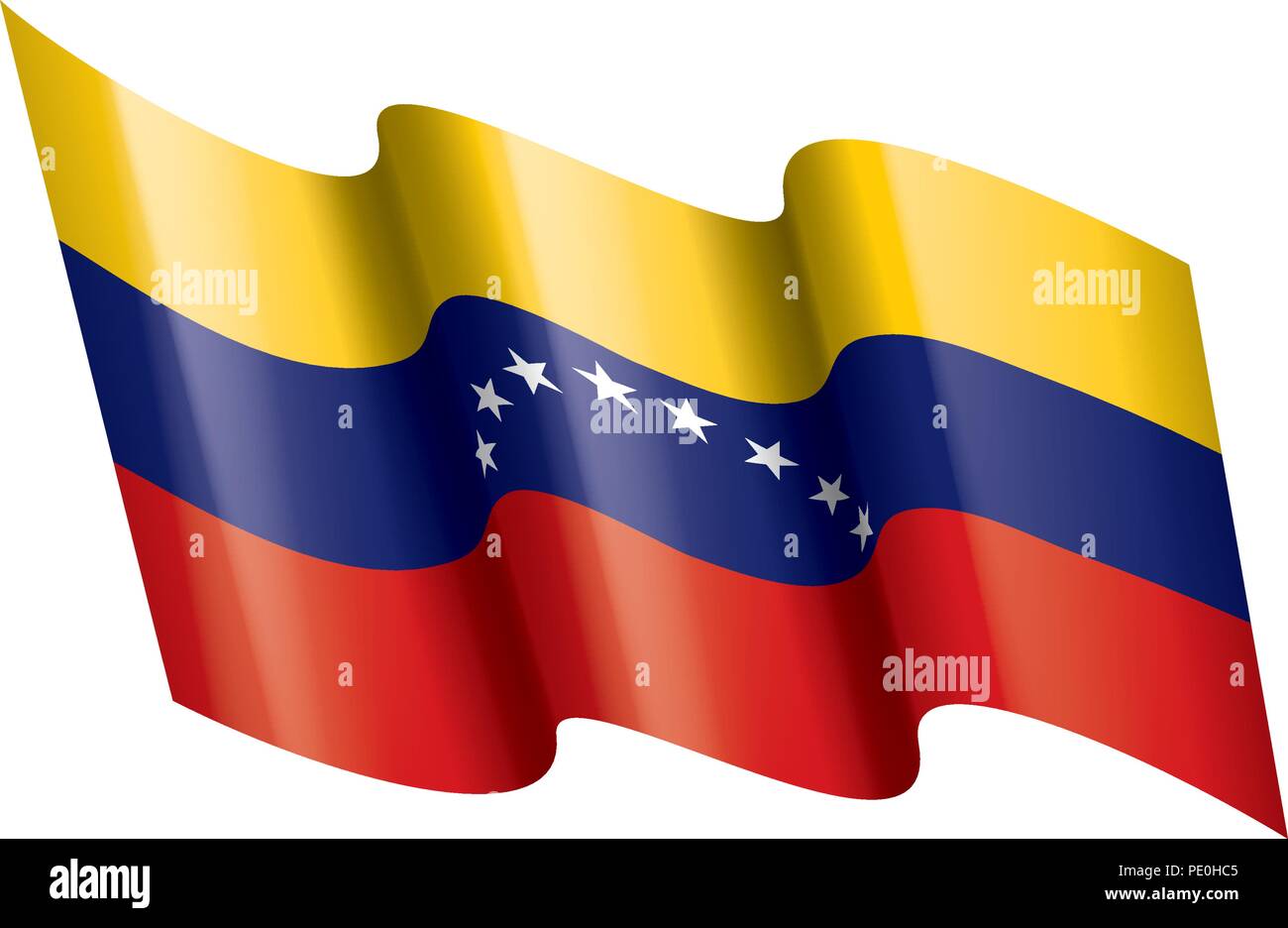 Venezuela flag, vector illustration on a white background Stock Vector ...