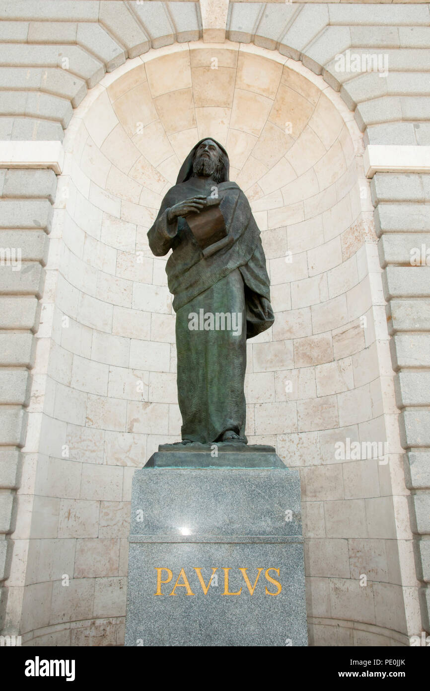 Apostle Paul Statue - Madrid - Spain Stock Photo - Alamy