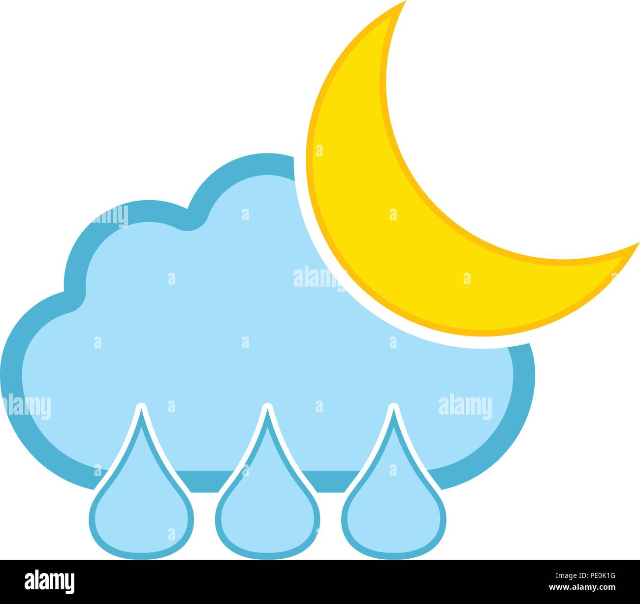 Isolated rainy weather icon Stock Vector Image & Art - Alamy