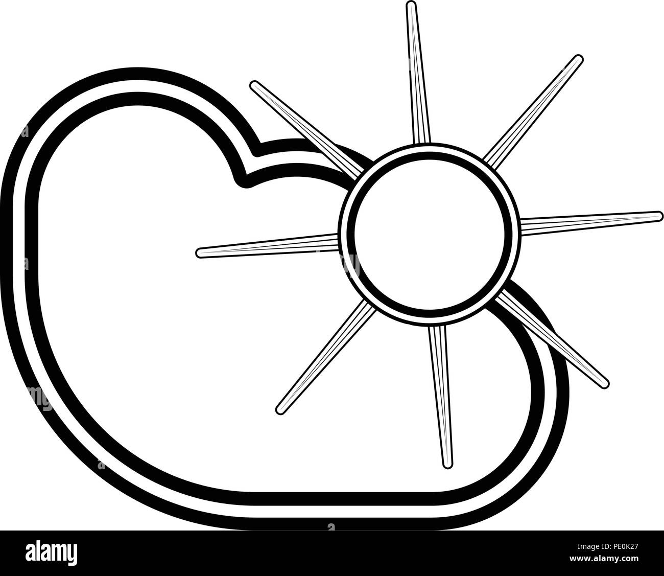 Isolated sunny weather icon Stock Vector Image & Art - Alamy