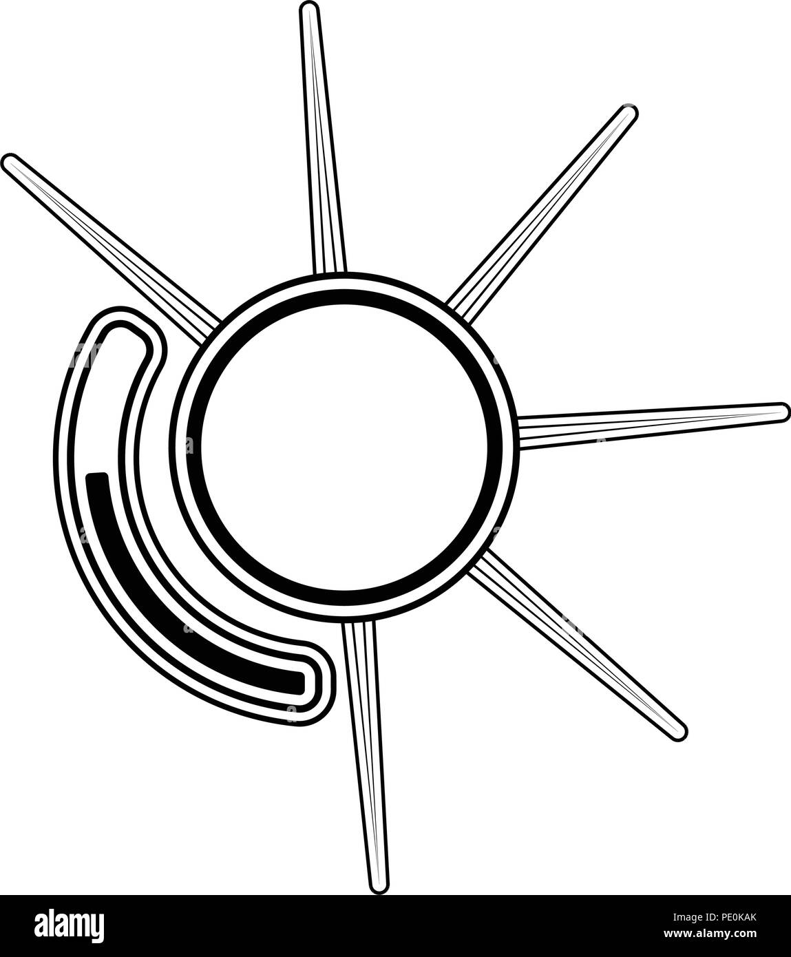 Isolated sunny weather icon Stock Vector Image & Art - Alamy