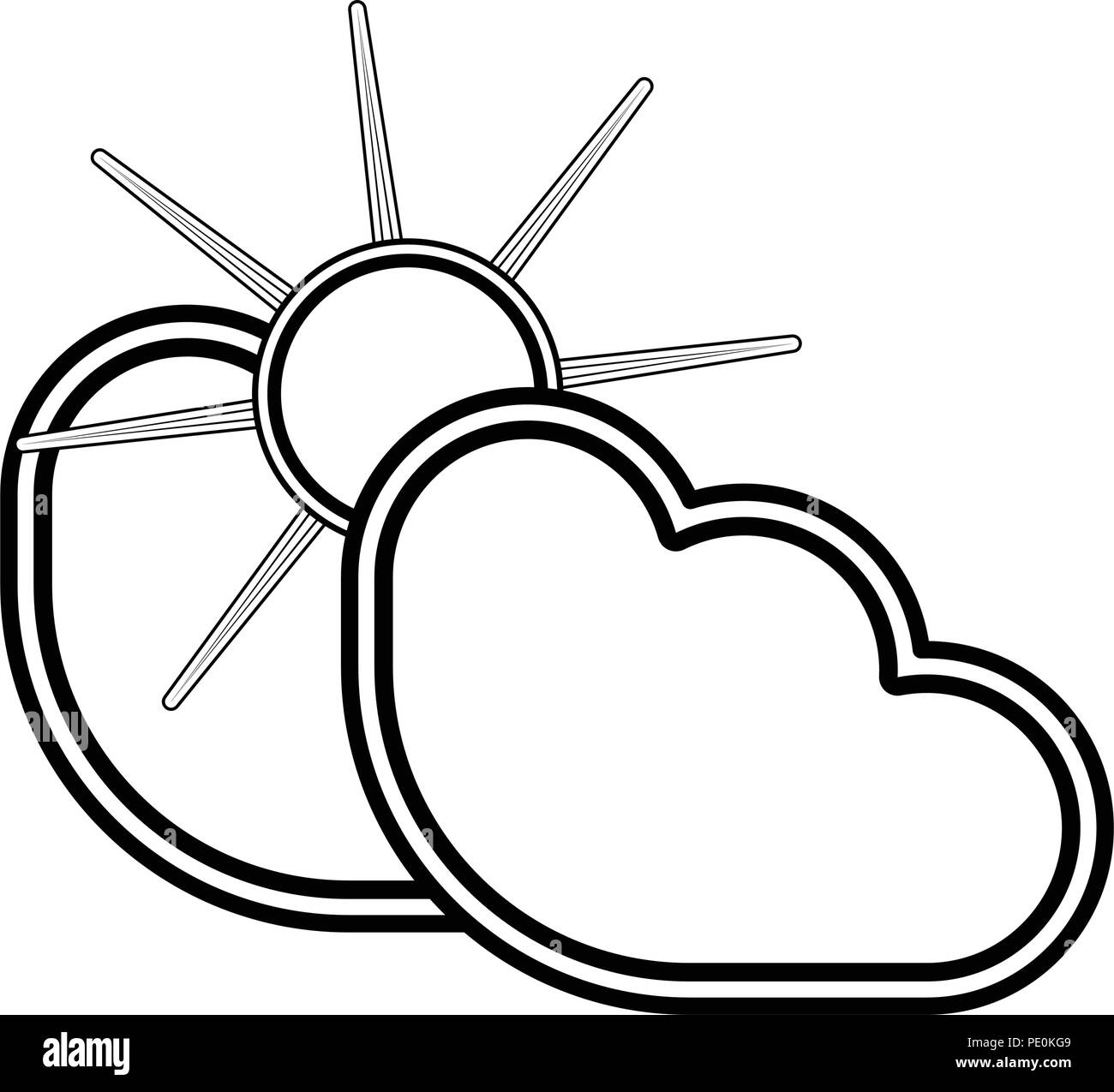 Isolated sunny weather icon Stock Vector Image & Art - Alamy