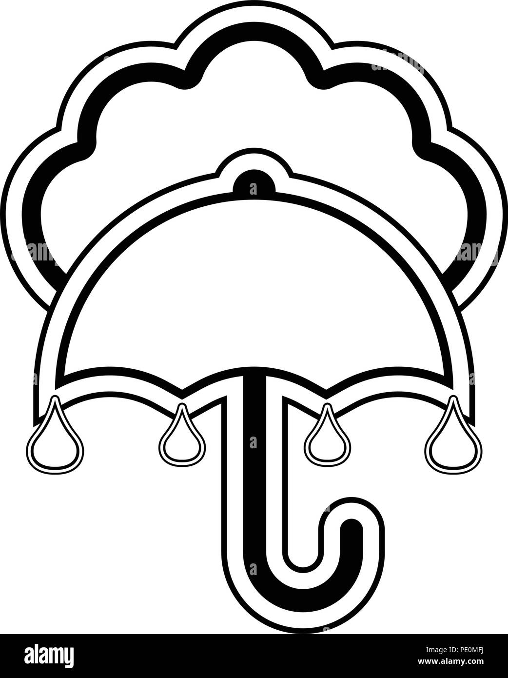 Isolated rainy weather icon Stock Vector Image & Art - Alamy