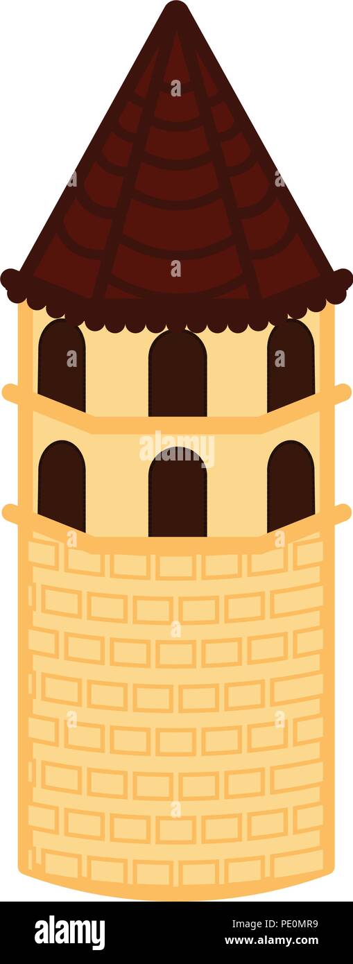 Isolated medieval tower building Stock Vector Image & Art - Alamy
