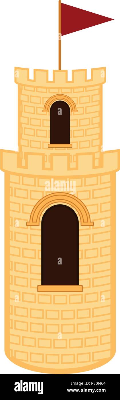 Isolated medieval tower building Stock Vector Image & Art - Alamy
