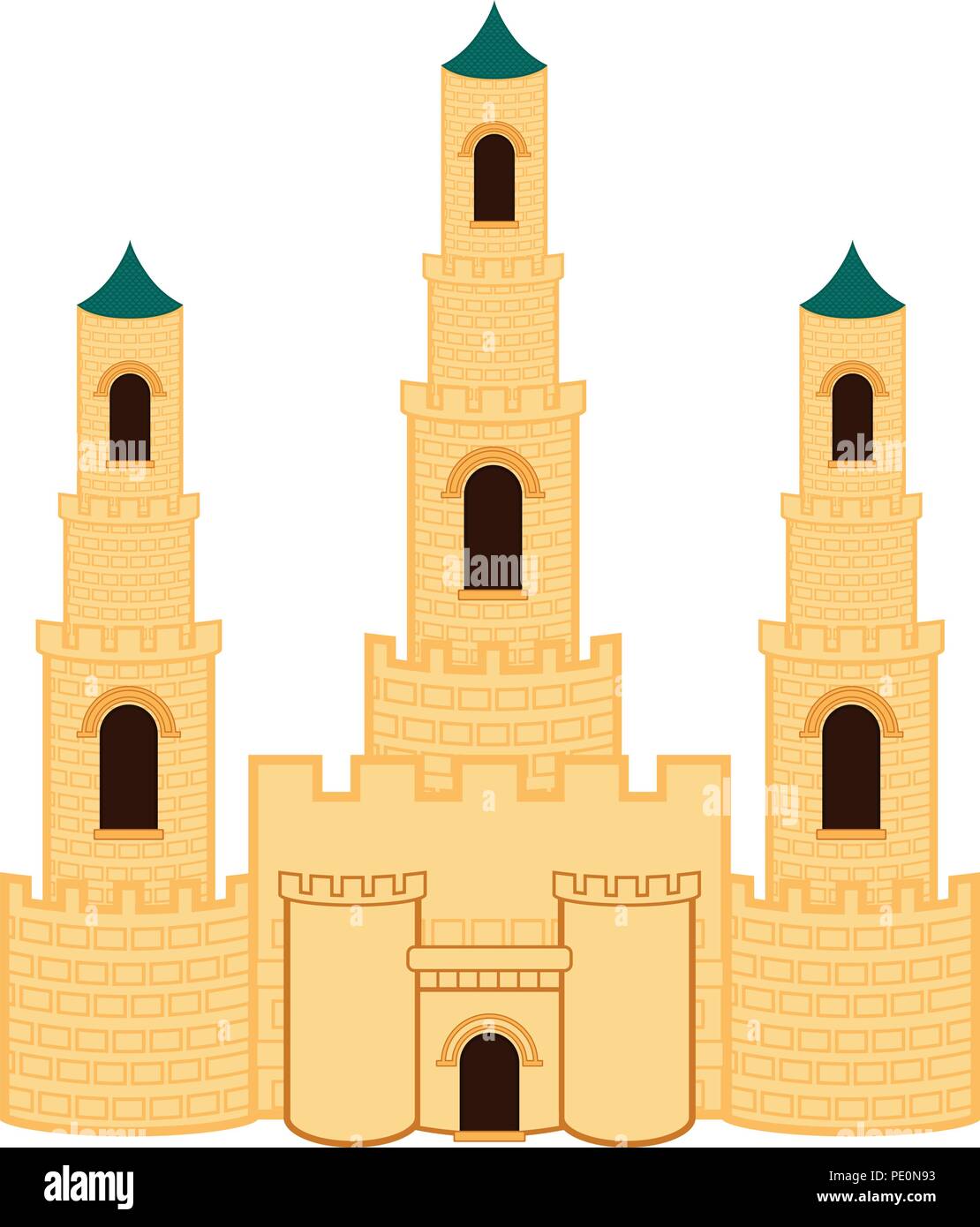 Isolated medieval castle building Stock Vector Image & Art - Alamy