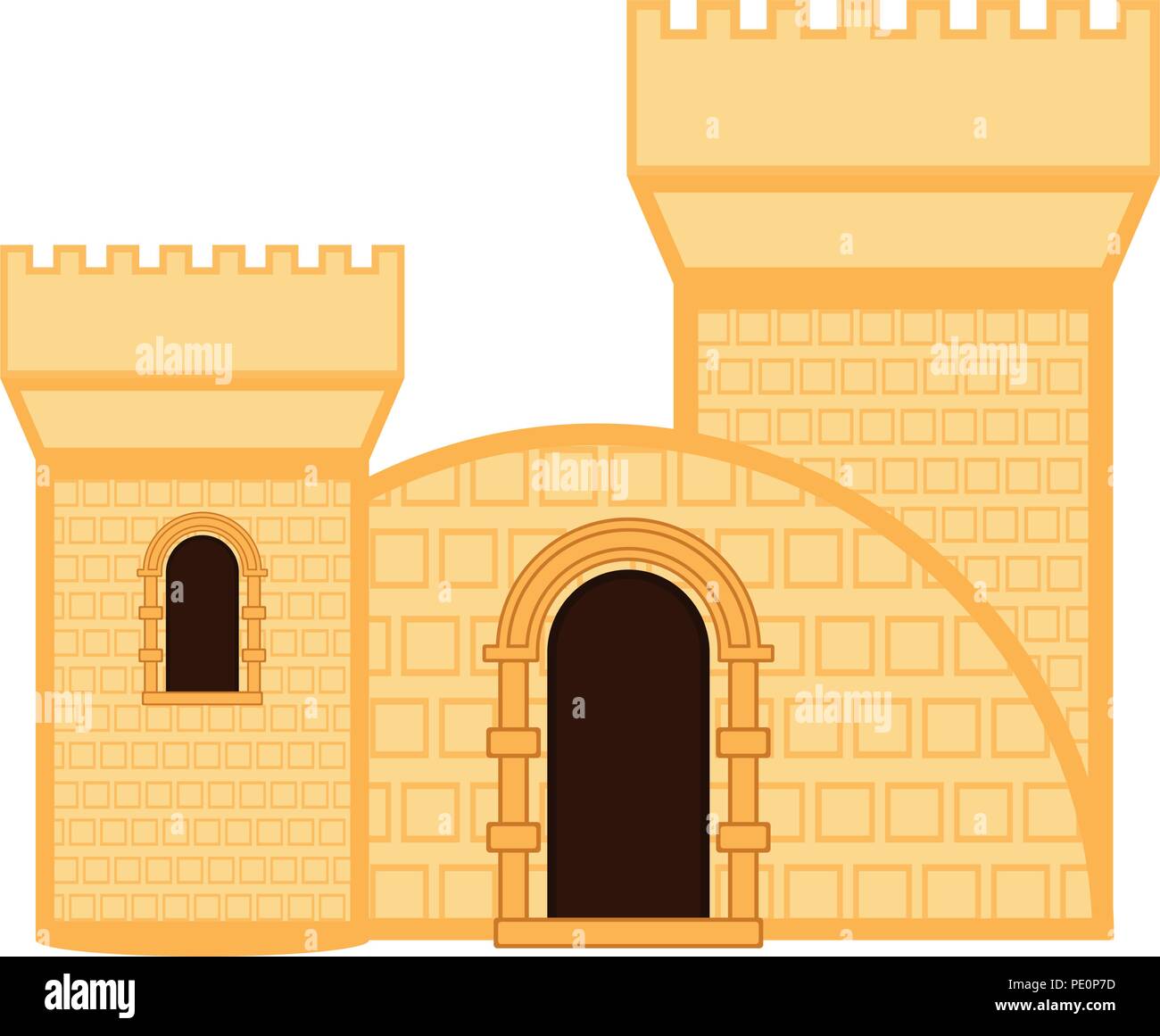 Isolated medieval building Stock Vector Image & Art - Alamy