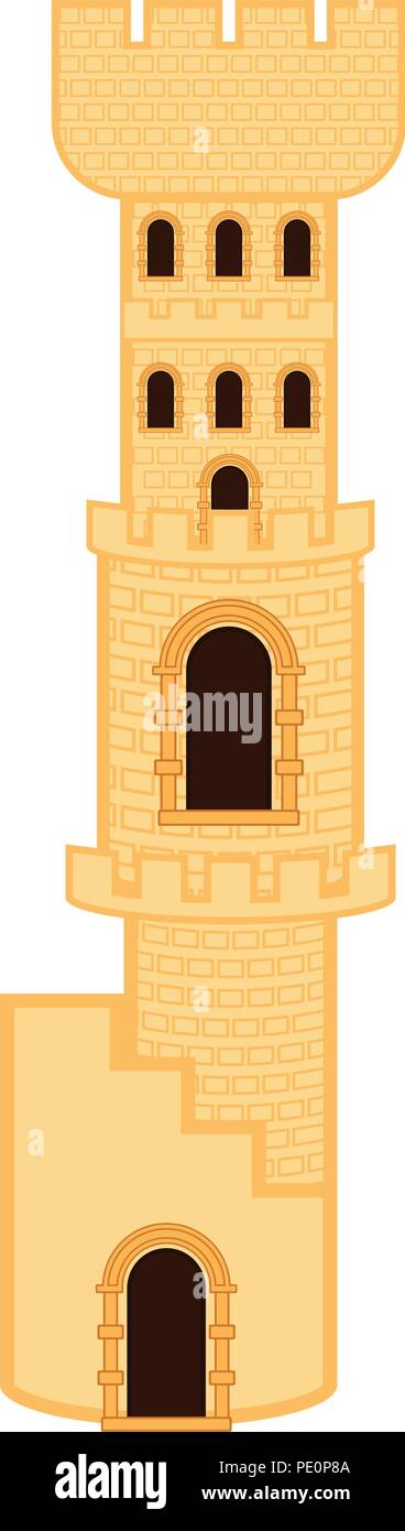 Isolated medieval tower building Stock Vector Image & Art - Alamy
