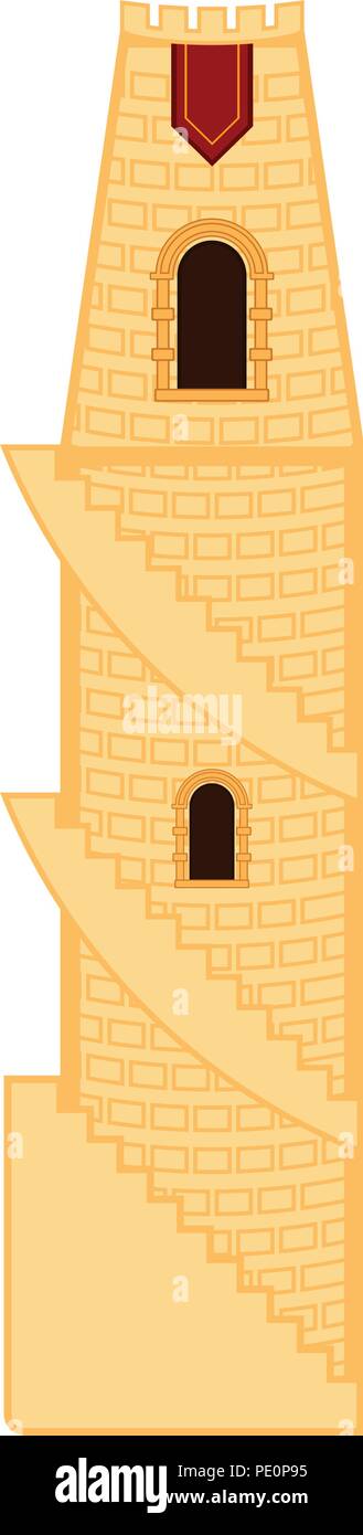 Isolated medieval tower building Stock Vector Image & Art - Alamy