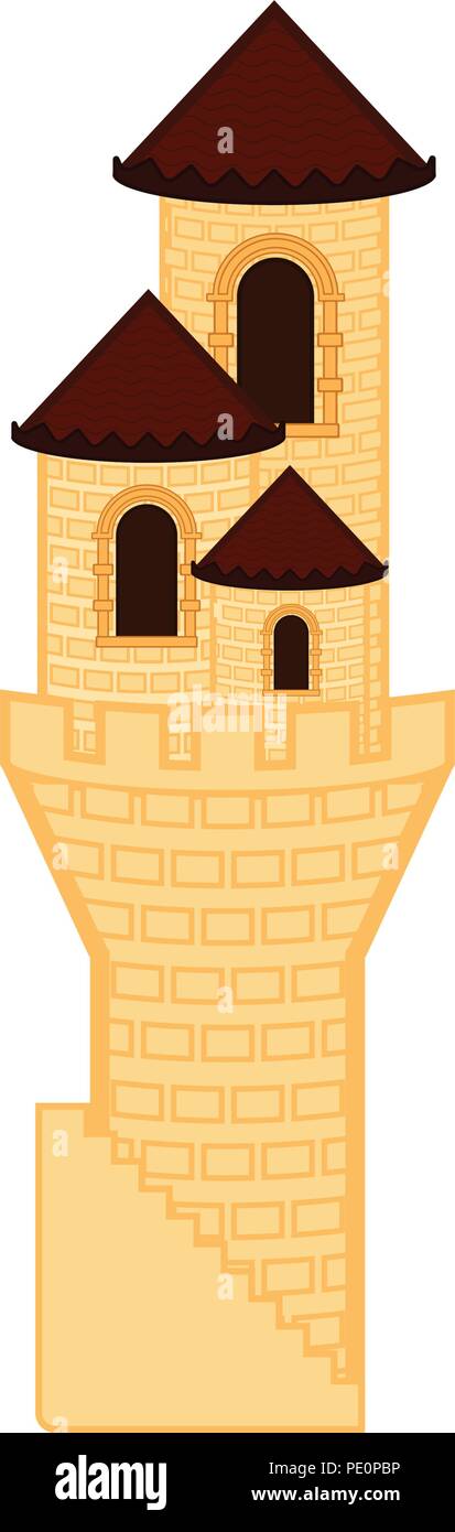 Isolated medieval tower building Stock Vector Image & Art - Alamy
