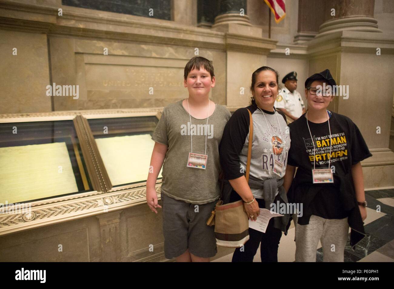 During a recent space-themed sleepover at the National Archives in ...
