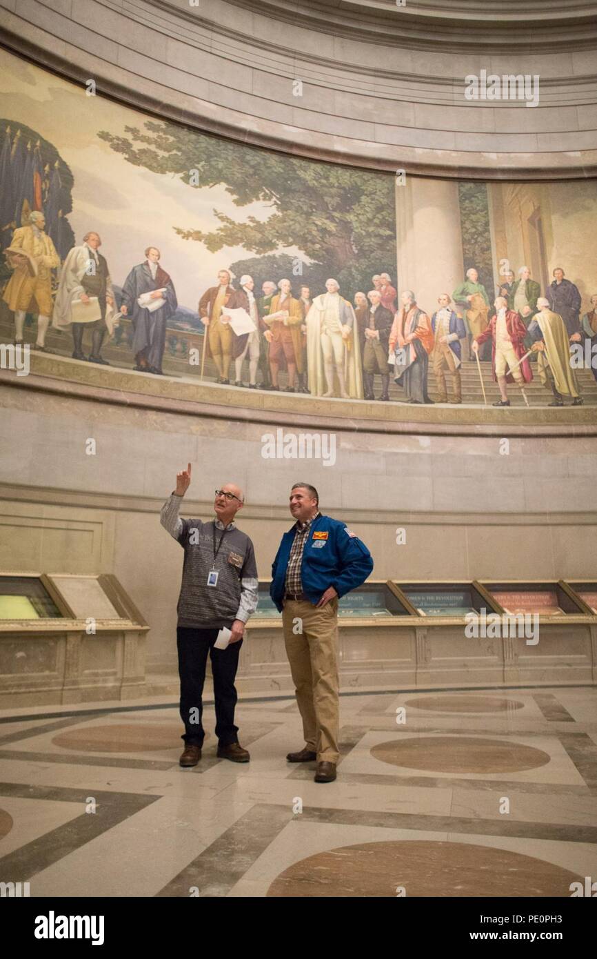 During a recent space-themed sleepover at the National Archives in ...
