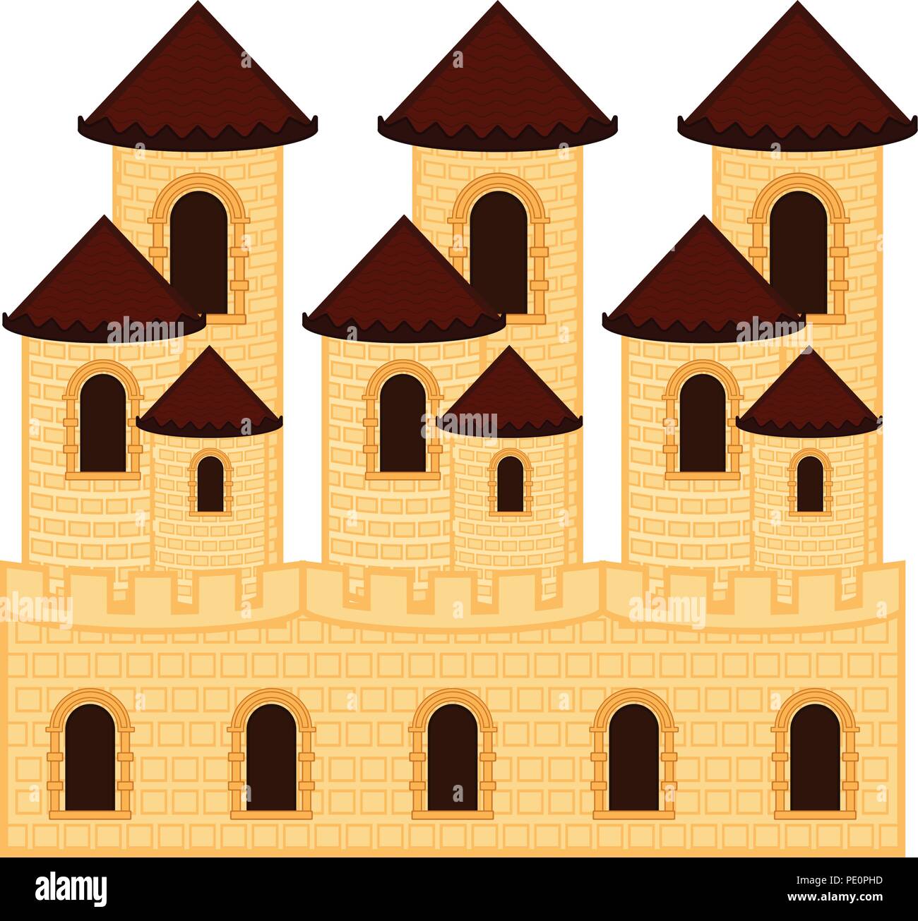 Isolated medieval castle building Stock Vector Image & Art - Alamy