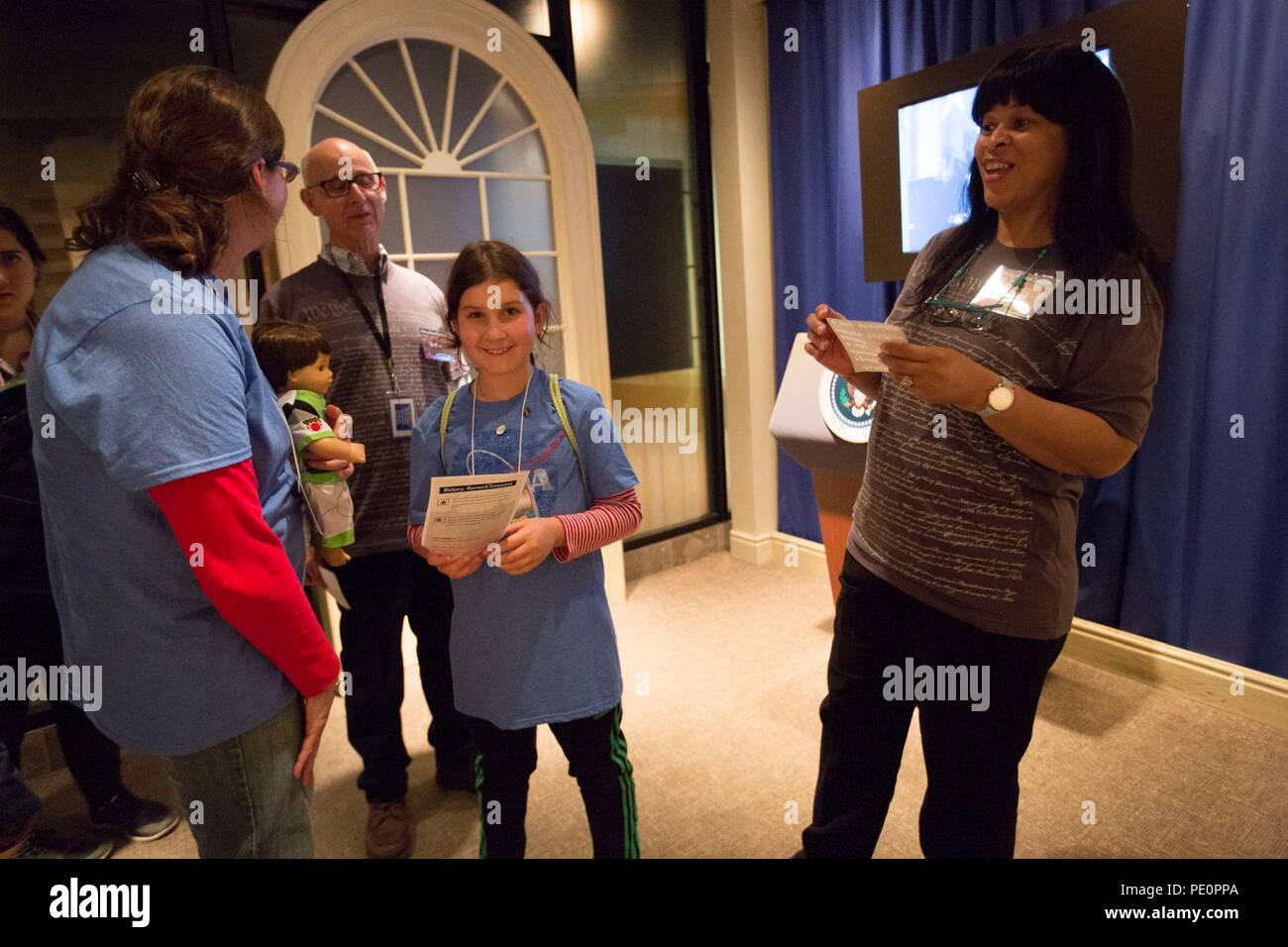 During a recent space-themed sleepover at the National Archives in ...