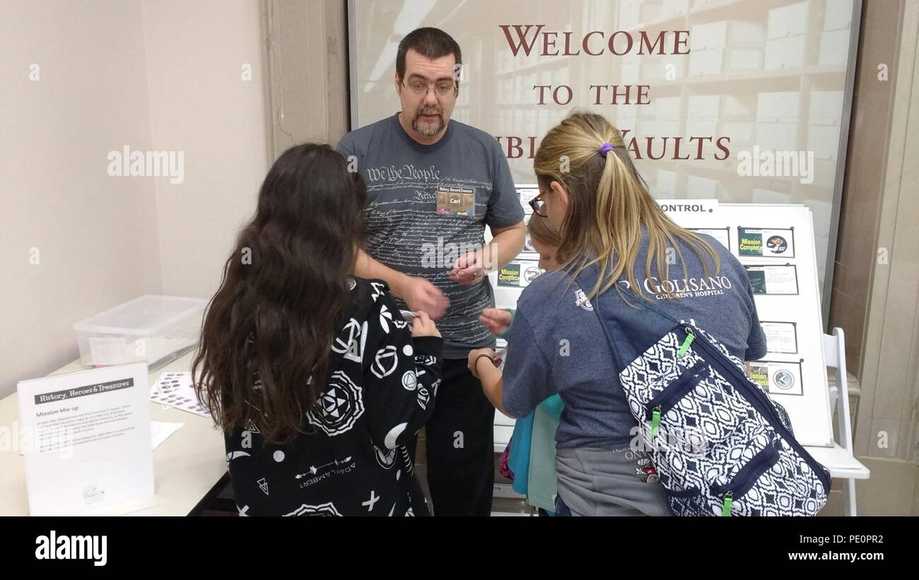 During a recent space-themed sleepover at the National Archives in ...