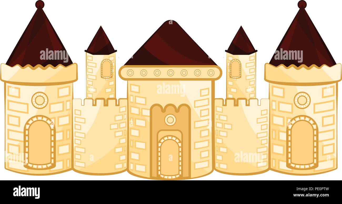 Isolated medieval castle building Stock Vector Image & Art - Alamy