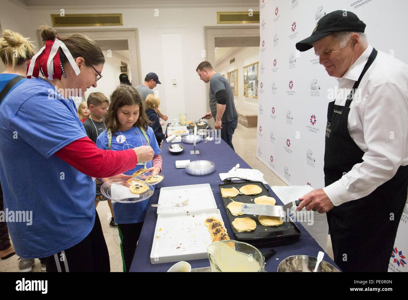 During a recent space-themed sleepover at the National Archives in ...