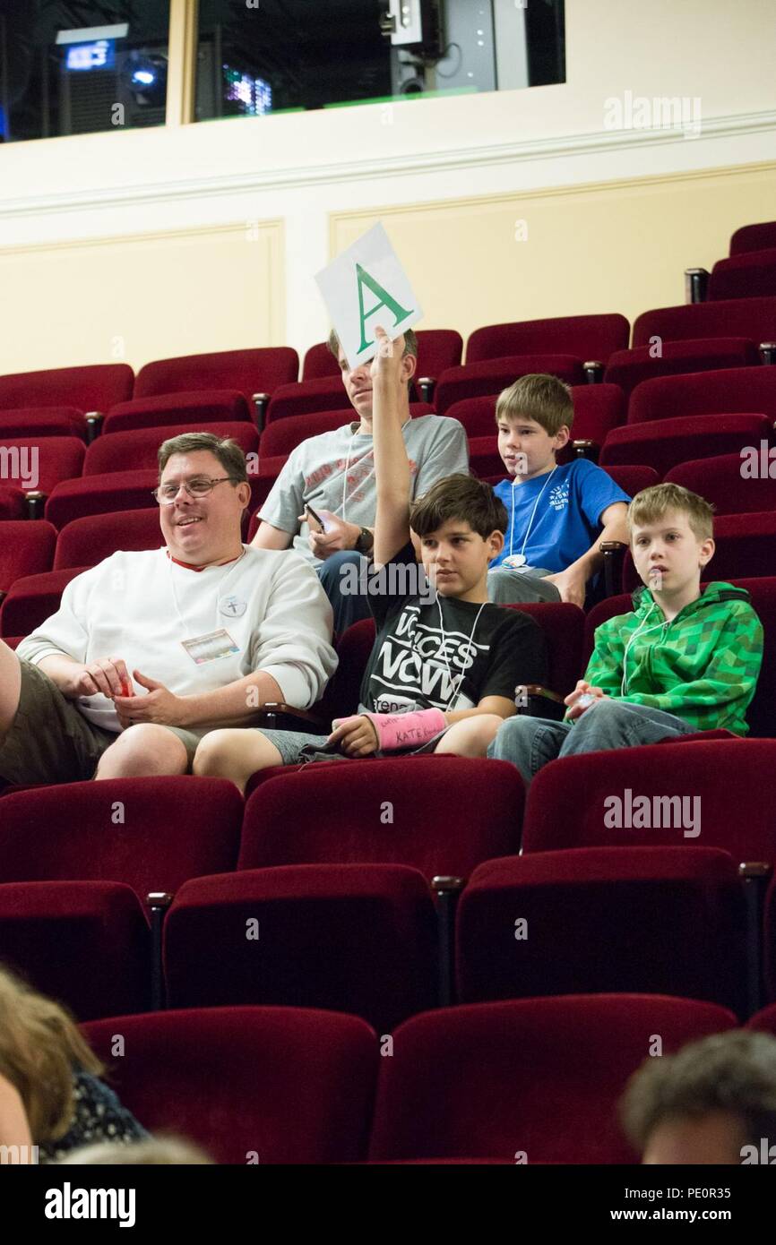 During a recent space-themed sleepover at the National Archives in ...