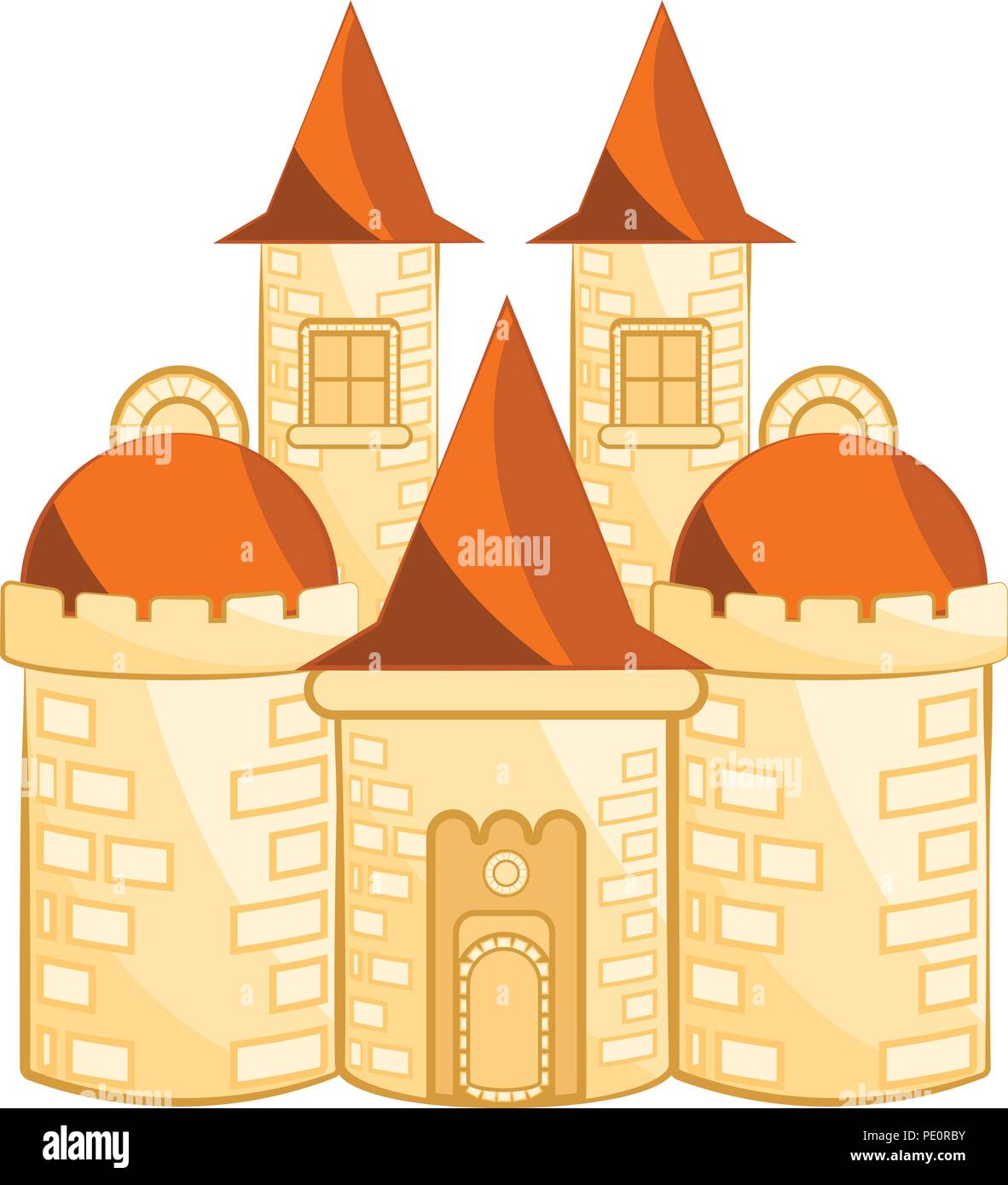 Isolated medieval castle building Stock Vector Image & Art - Alamy
