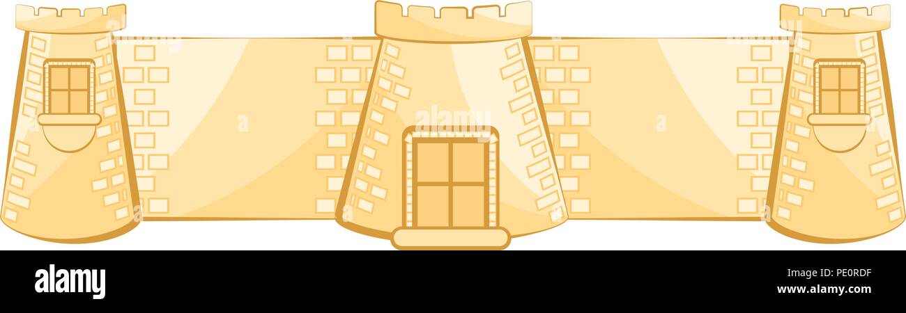 Isolated medieval castle wall building Stock Vector Image & Art - Alamy