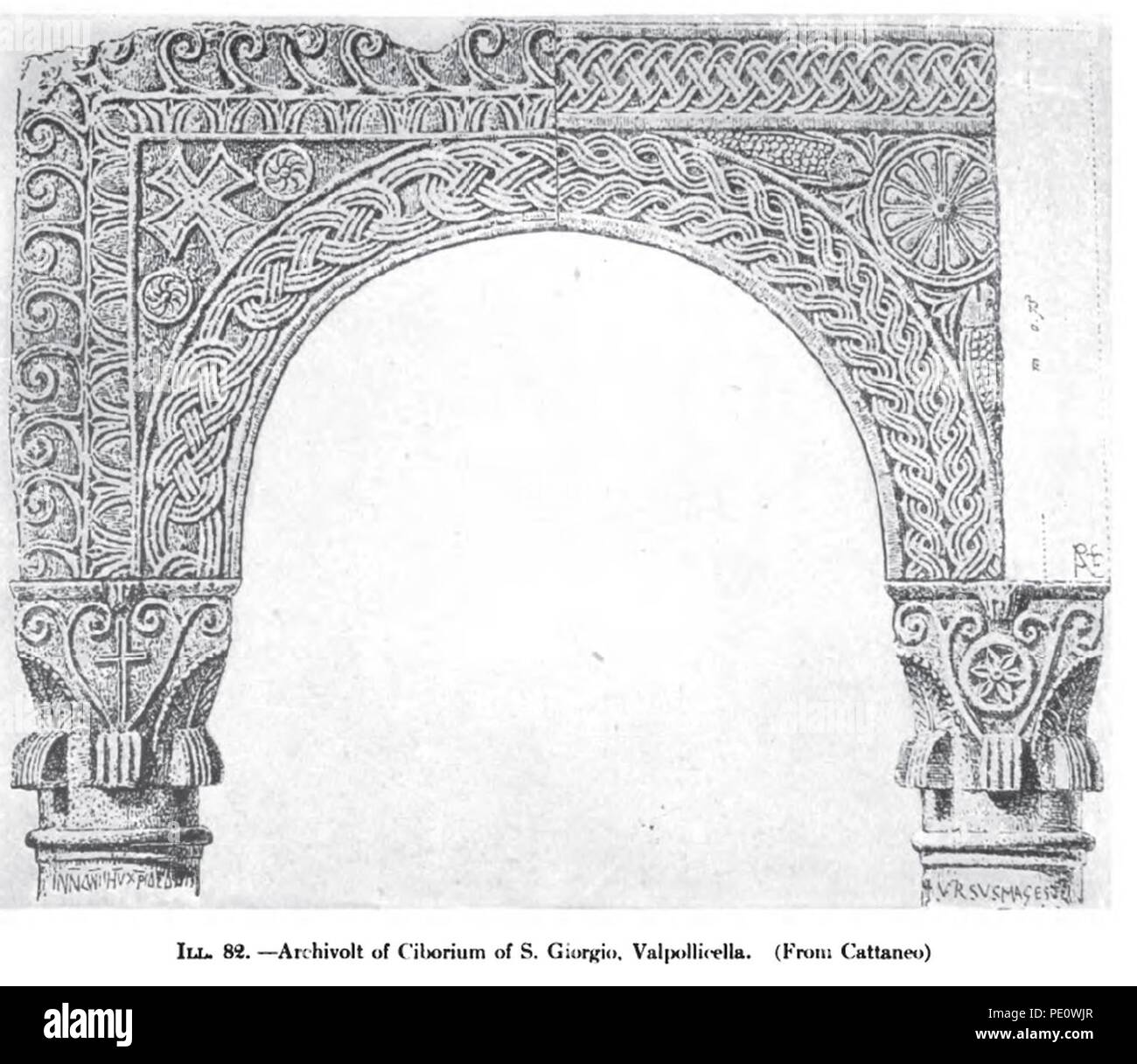 Archivolt of Ciborium of S Stock Photo - Alamy