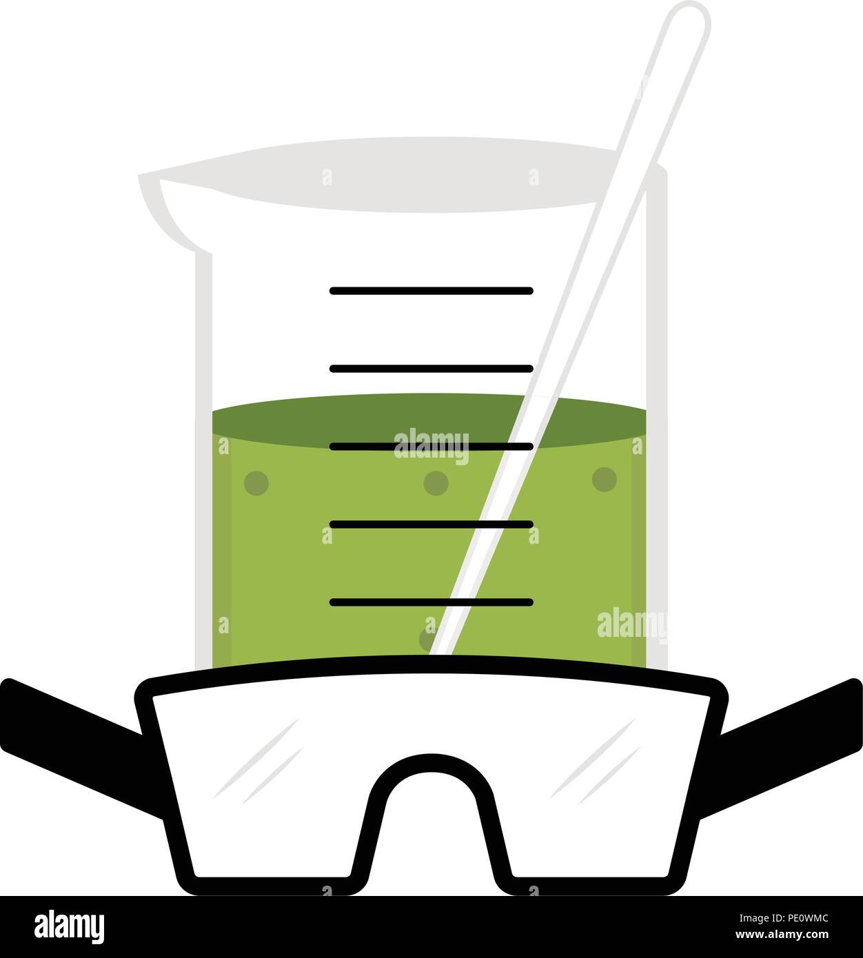 Alchemy potion with lab glasses icon Stock Vector Image & Art - Alamy