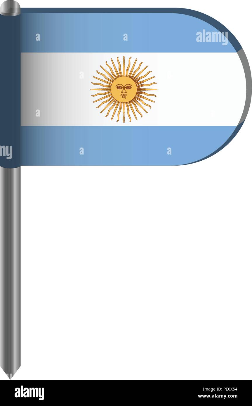 Isolated flag of Argentina Stock Vector Image & Art - Alamy
