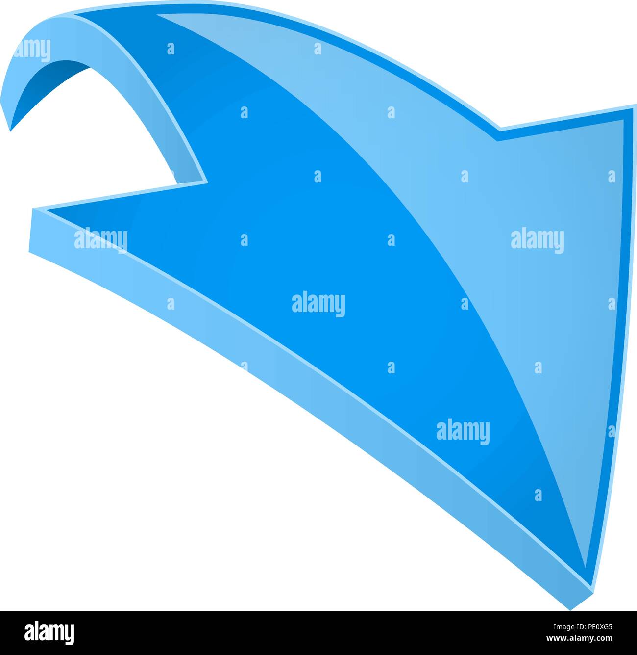 3d arrow blue circle Stock Vector Images - Alamy