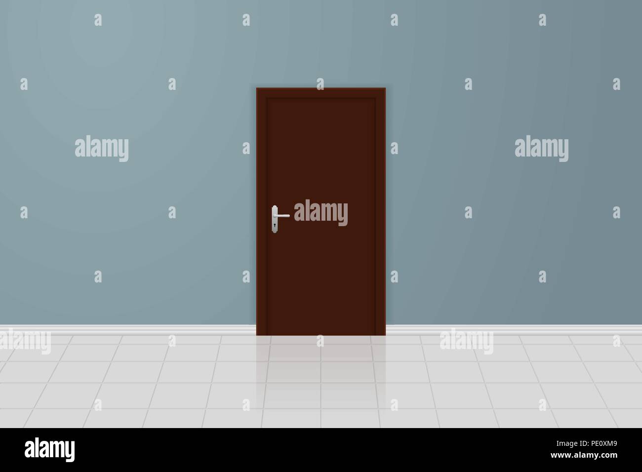 Gray front door Stock Vector Images - Alamy