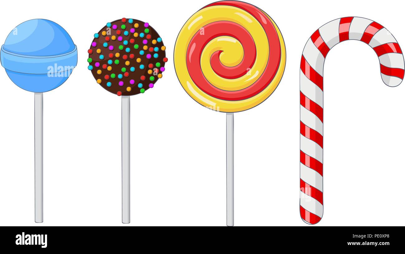 Different sweet chocolate candy Stock Vector Images - Alamy