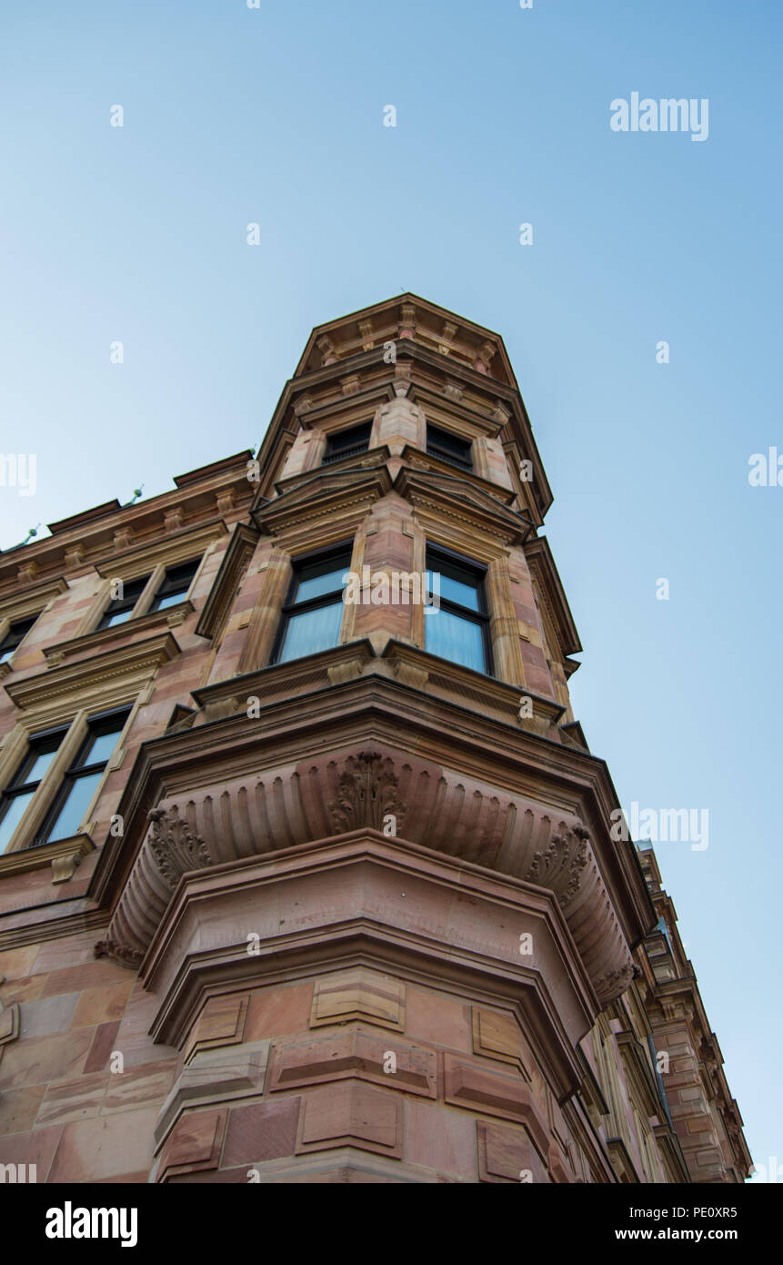 Octagonal Apartment Block in the german city of Wiesbaden Stock Photo ...