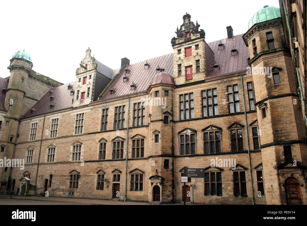 Kronborg Castle in Elsinore, north of Copenhagen one of northern Europe ...