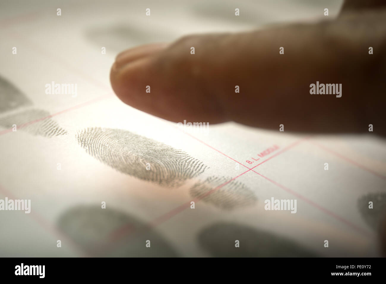 Fingerprint database hi-res stock photography and images - Alamy
