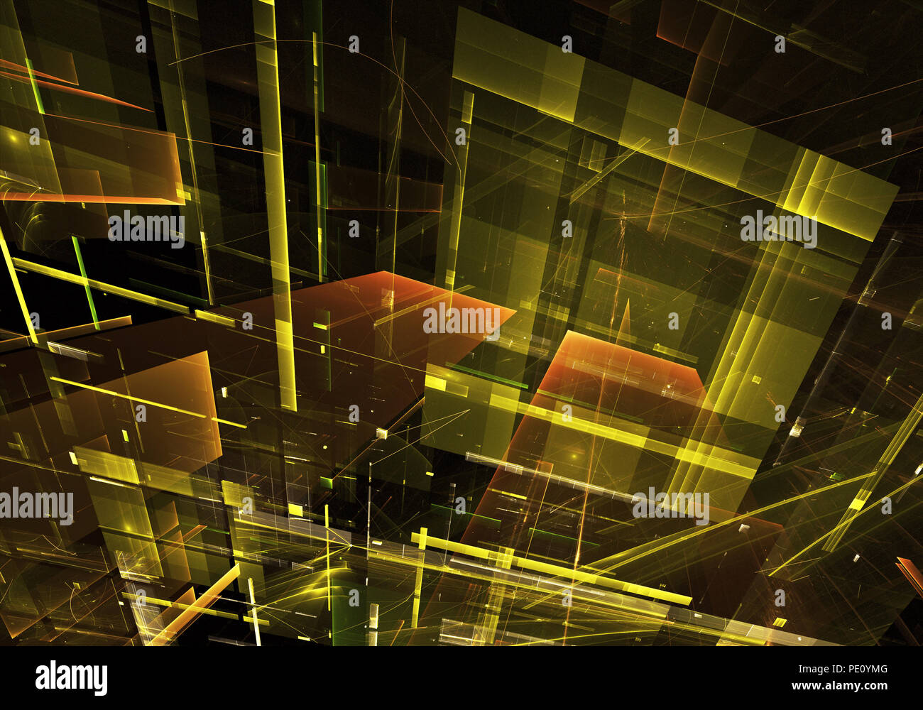 Abstract technology 3D illustration Stock Photo - Alamy