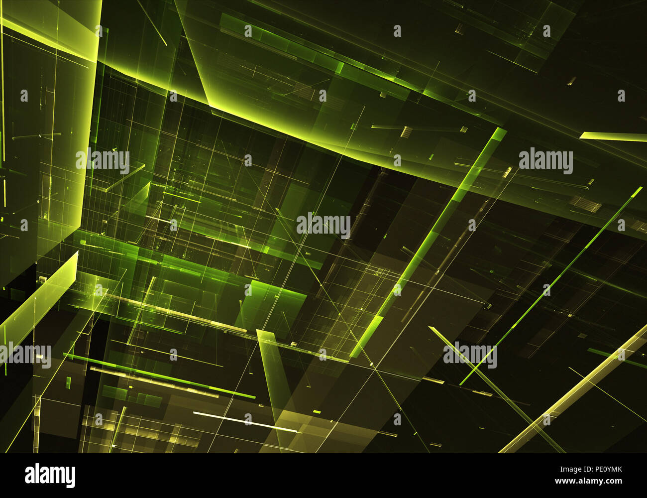 Abstract technology 3D illustration Stock Photo - Alamy